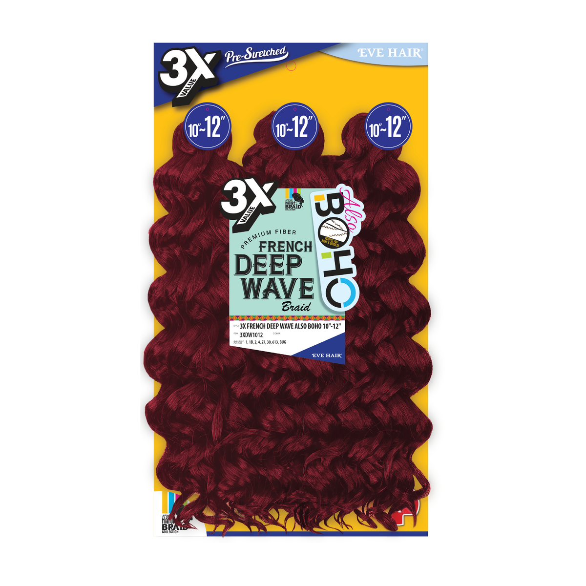 3X French Deep Wave Boho - Eve Hair