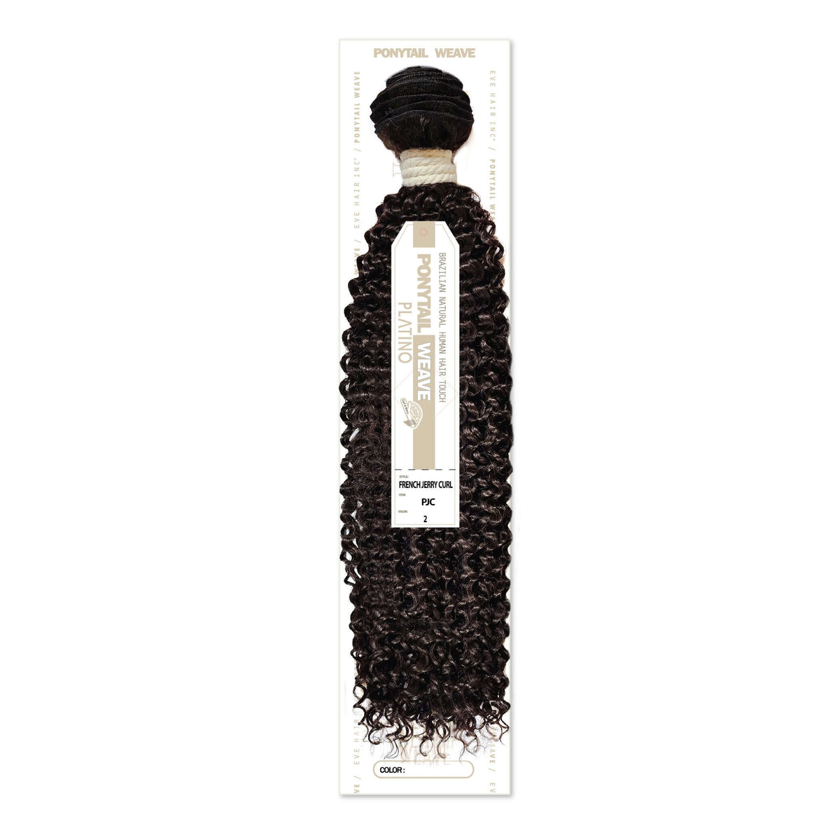 Platino - Pony Tail Weave French Jerry Curl - Eve Hair
